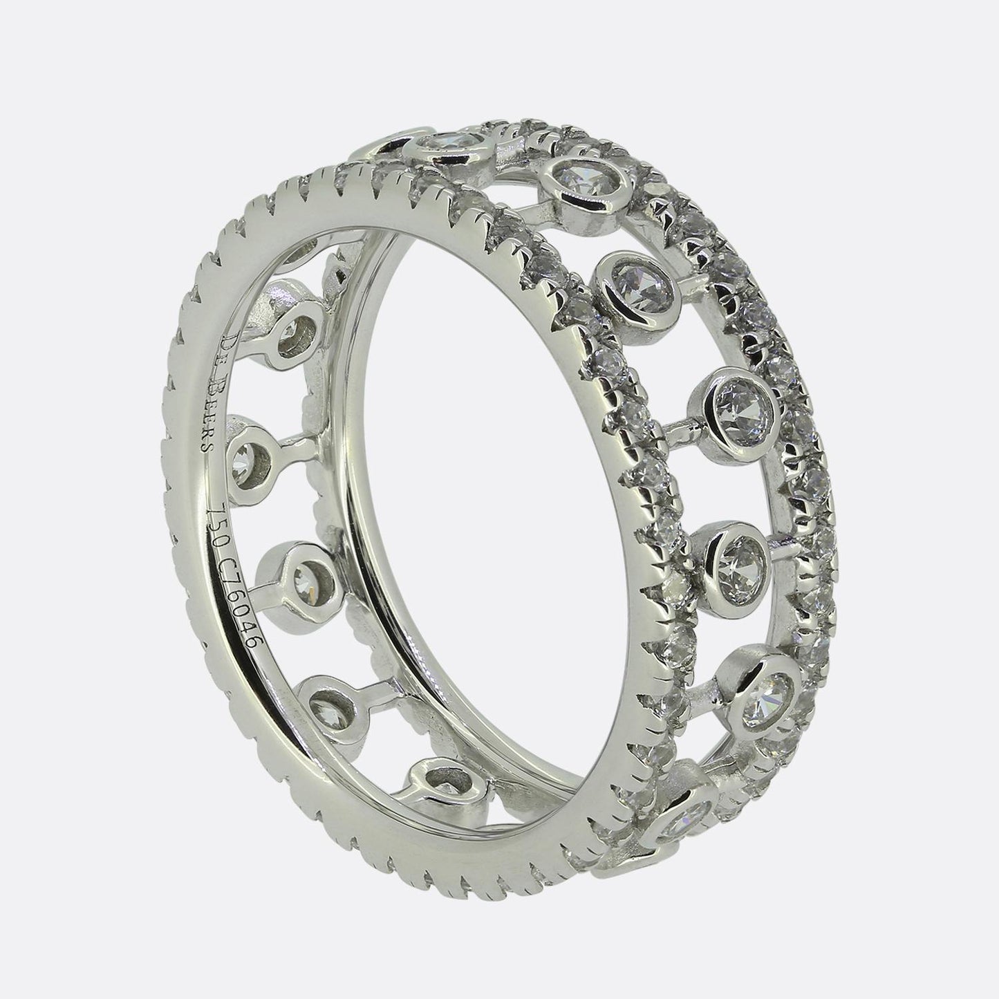 De Beers Diamond Dewdrop Ring Size K 1/2 (51) – The Vintage Jeweller