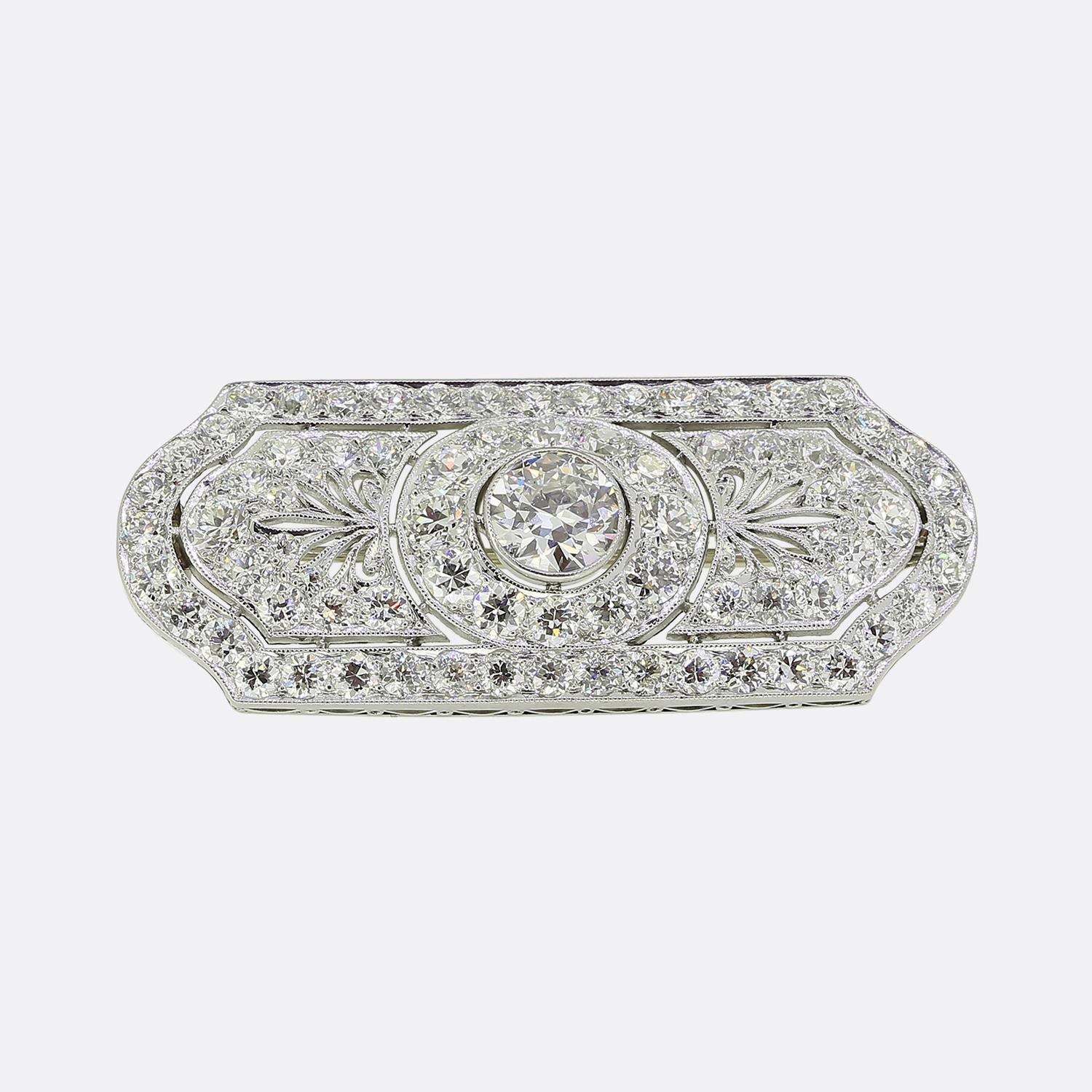 Art Deco Marcus and Co. Diamond Brooch – The Vintage Jeweller