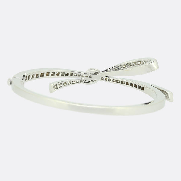 French Ribbon Diamond Bangle – The Vintage Jeweller